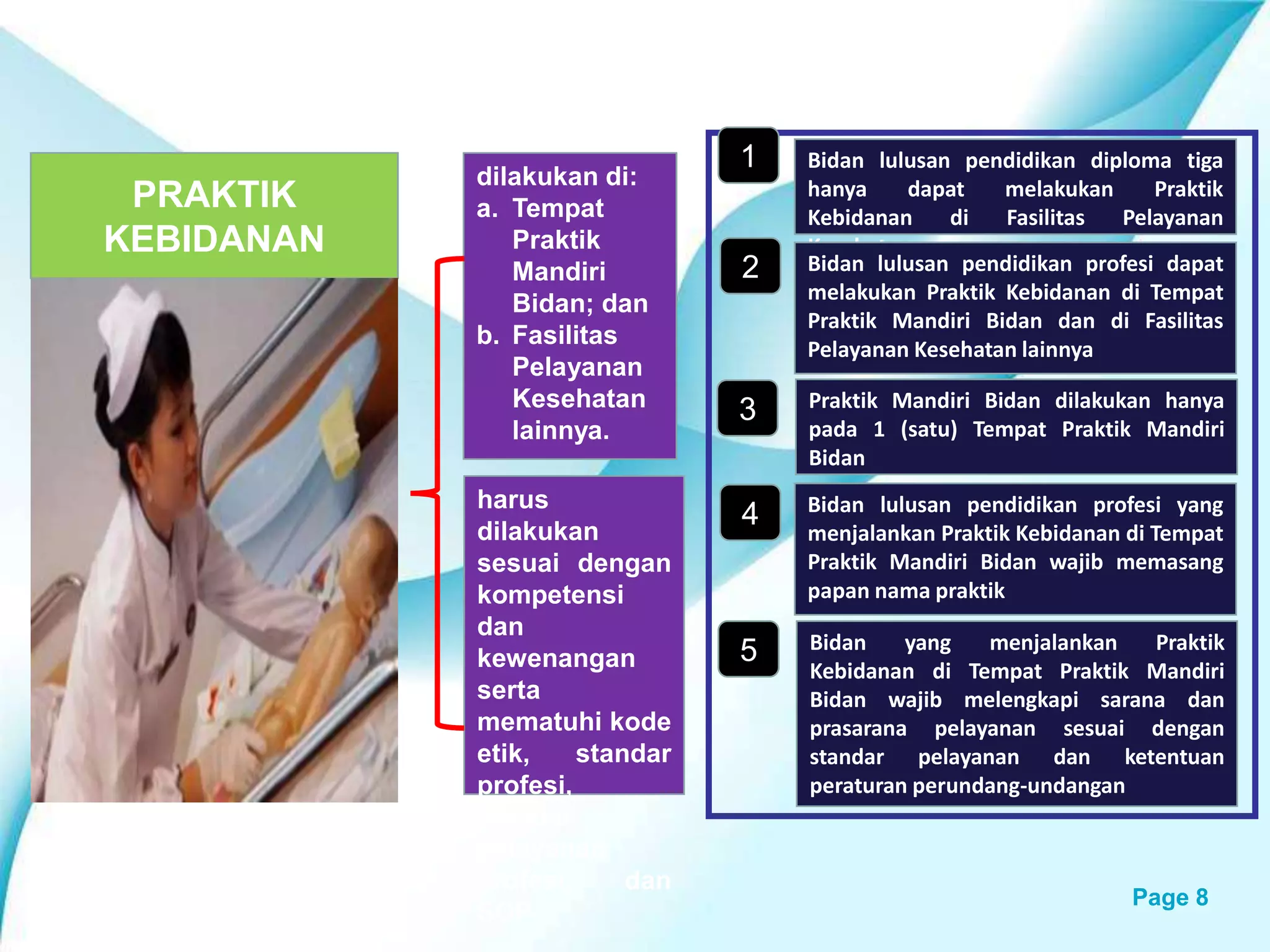 Tanggung jawab bidan di tatanan pelayanan kesehatan | PPTX
