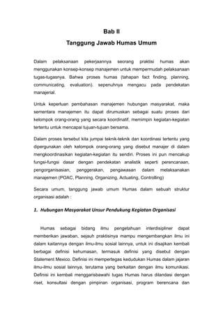 Tanggung Jawab Humas dalam Investor Relations - dokumen | PDF