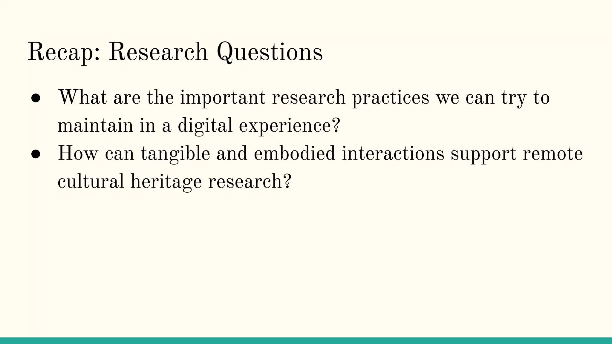 Tangible Augmented Reality For Archival Research Ppt