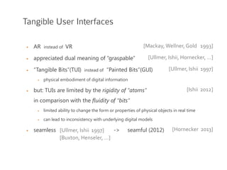 Tangible Interaction & Interfaces | PDF