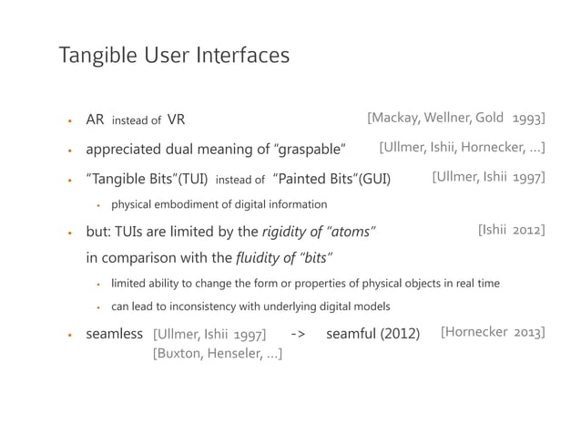 Tangible Interaction & Interfaces | PDF