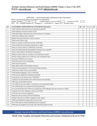 TANGIBLES AND EMPATHY DIMENSIONS (OF SERVPERF MODEL) AND CUSTOMER ...