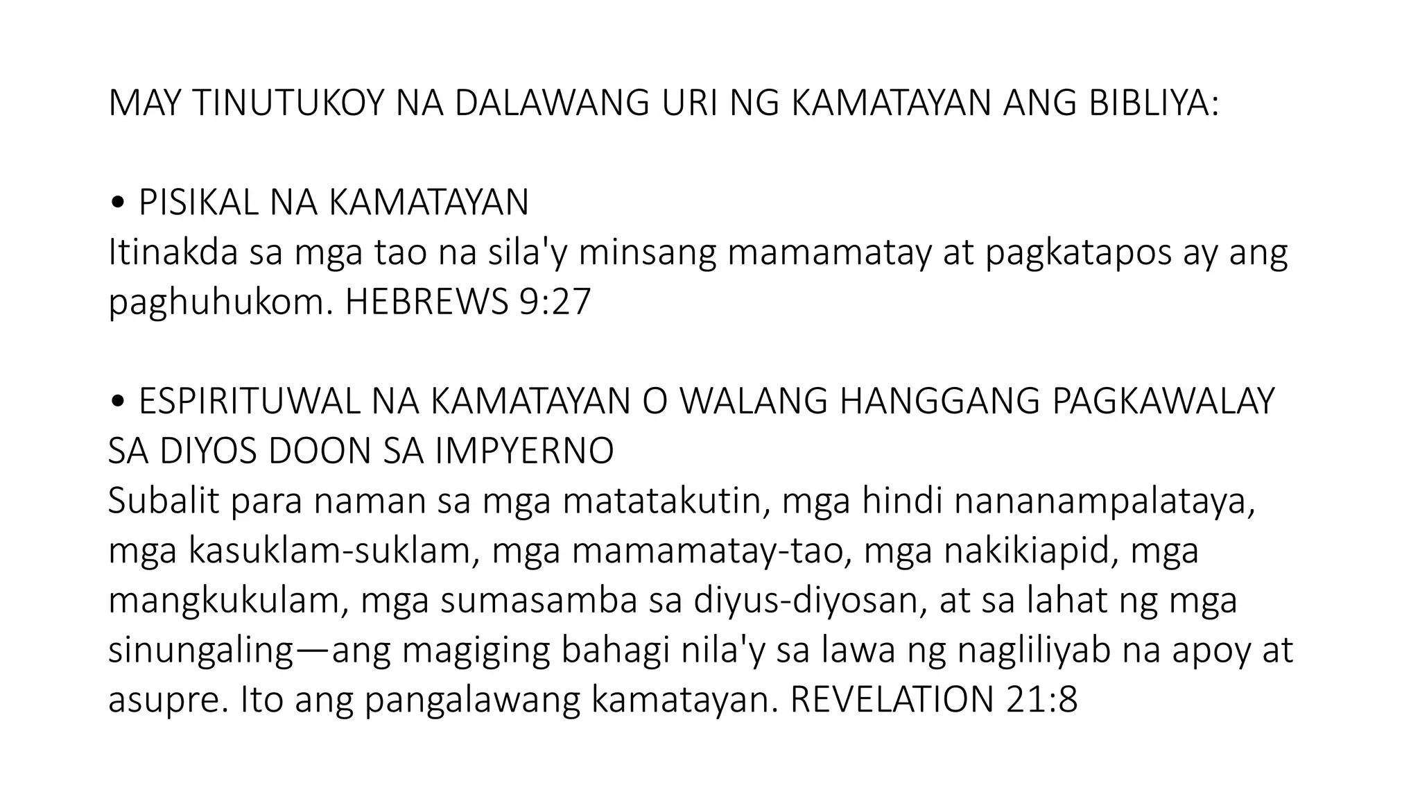 Tanging si JESUS CHRIST ang Tagapagligtas - Tagalog Soul Winning Gospel ...