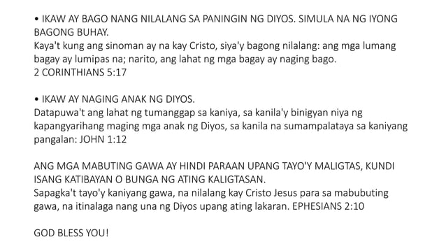 Tanging si JESUS CHRIST ang Tagapagligtas - Tagalog Soul Winning Gospel ...