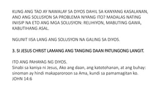 Tanging si JESUS CHRIST ang Tagapagligtas - Tagalog Soul Winning Gospel ...