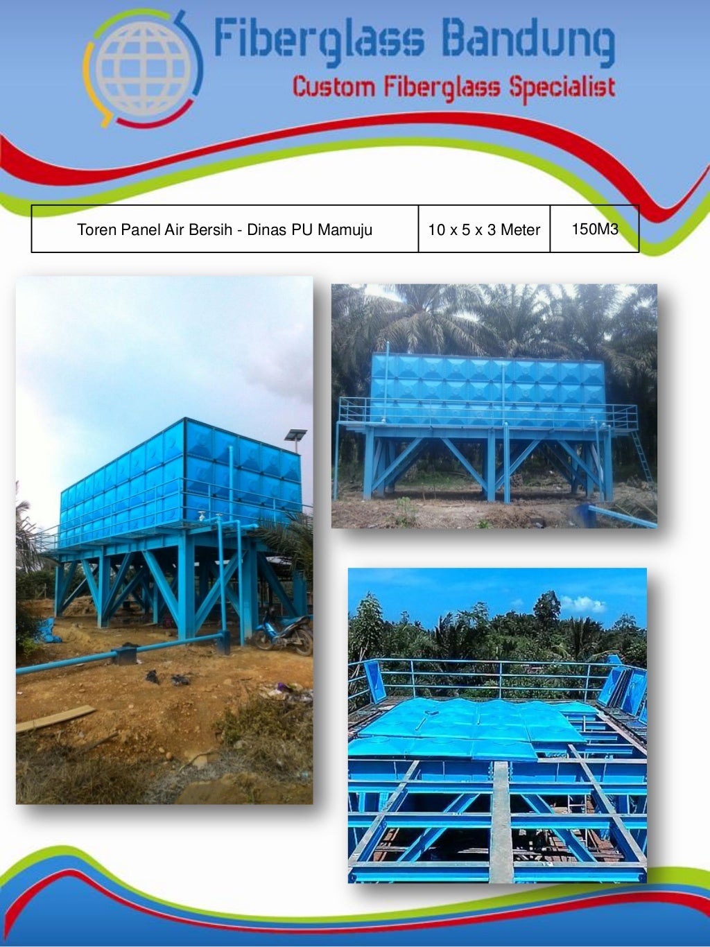 Katalog Tangki Panel Fiberglass - FRP Water Tank