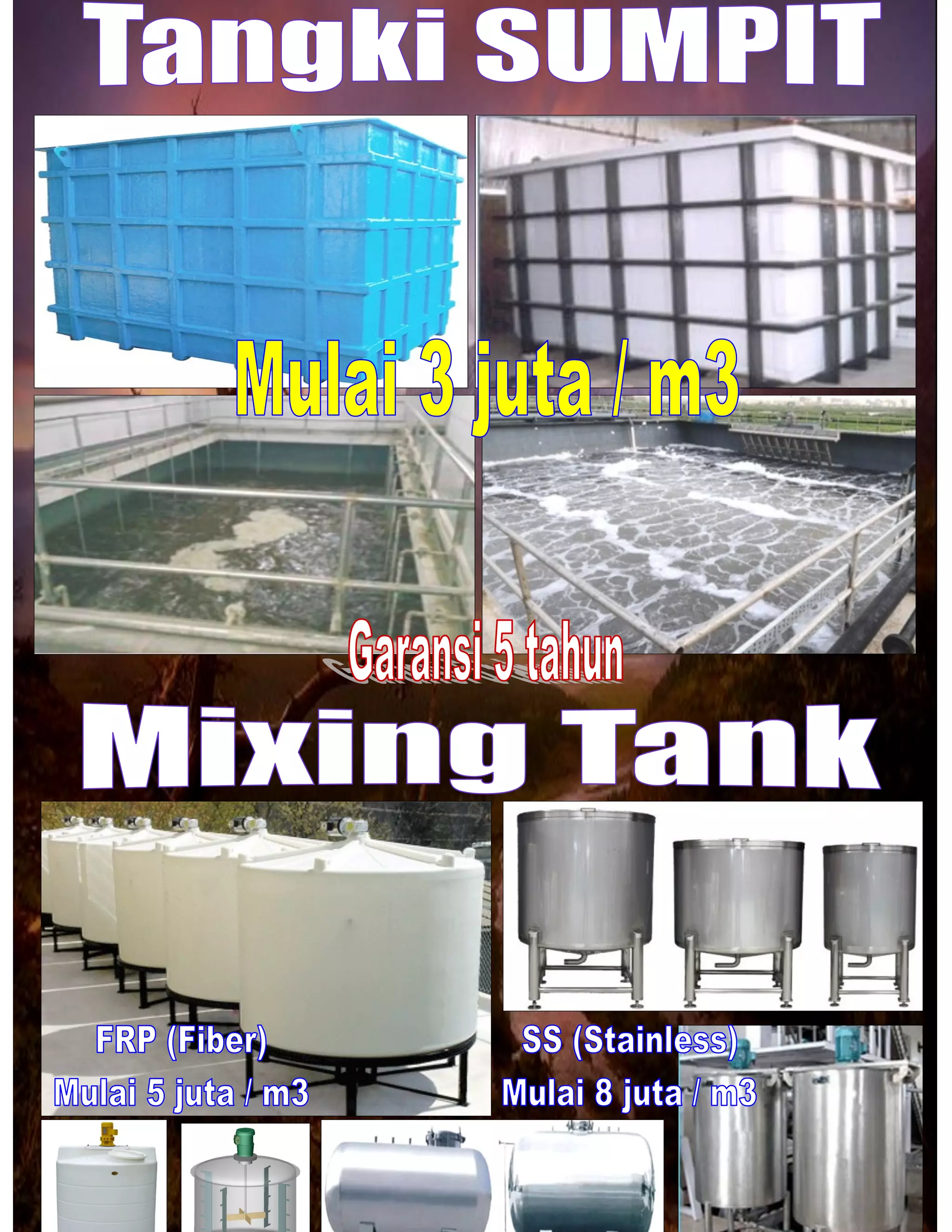 Tangki sumpit & mixing tank by bio seven sumpit tank | PDF
