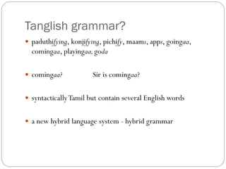 Tanglish | PDF