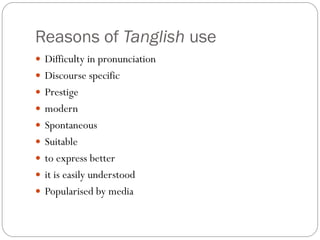 Tanglish | PDF