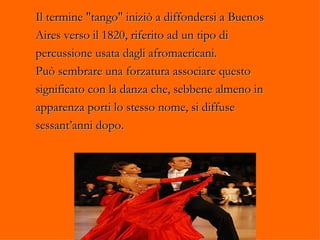 Progetto Telemouse: Tango argentino ieri e oggi | PPT