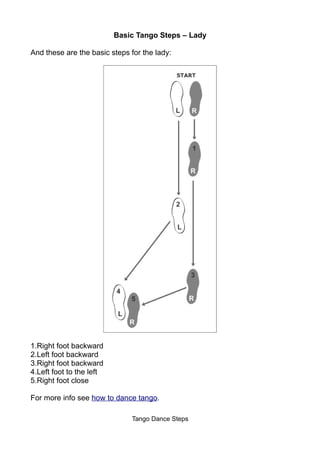 Tango Dance Steps