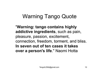 Tango Quotes & Insights by TangoILONA 2012 | PDF