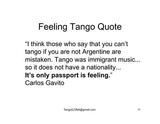 Tango Quotes & Insights by TangoILONA 2012 | PDF
