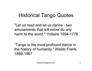 Tango Quotes & Insights by TangoILONA 2012 | PDF