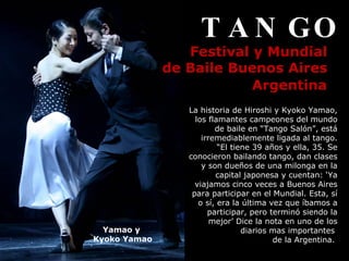 TANGO PRESENTACION PPT | PPT