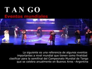 TANGO PRESENTACION PPT | PPT