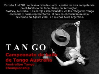 TANGO PRESENTACION PPT | PPT