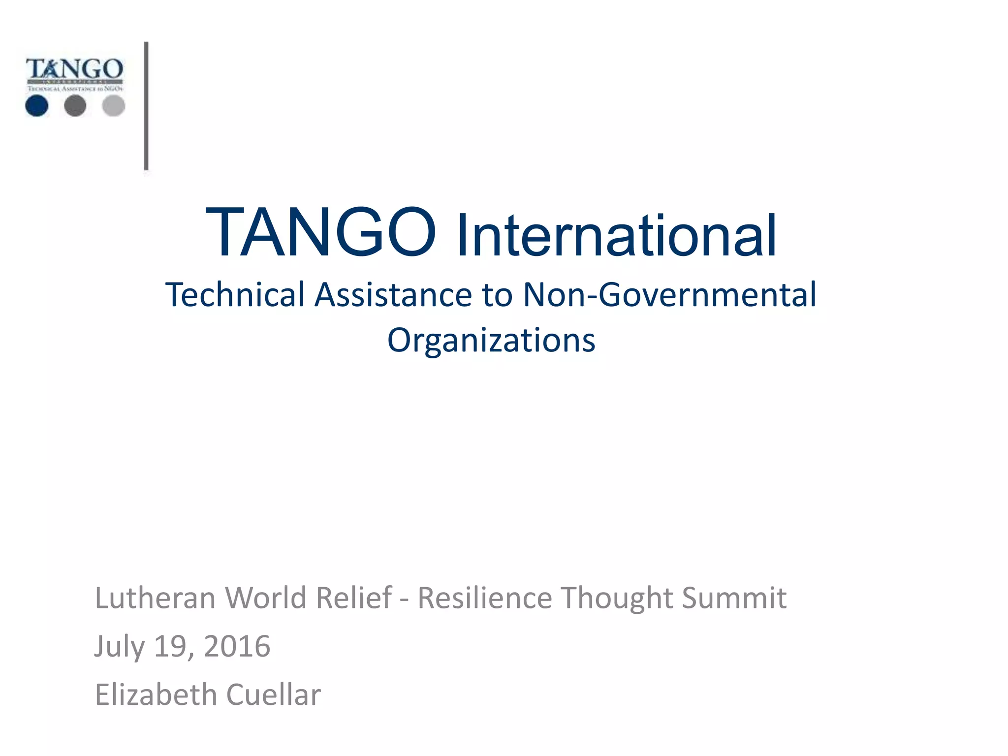 TANGO International | PPTX