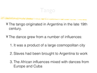 Tango & Salsa | PPT