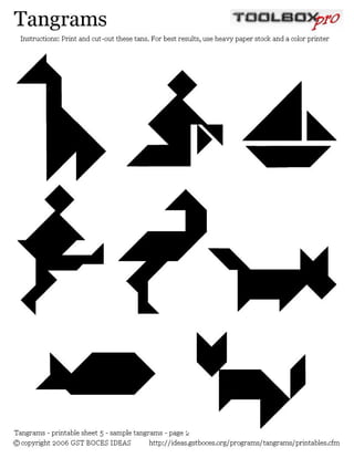 Tangrams print-sheet5-bw[1] | PDF