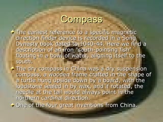 Tang and Song Dynasty Inventions | PPT