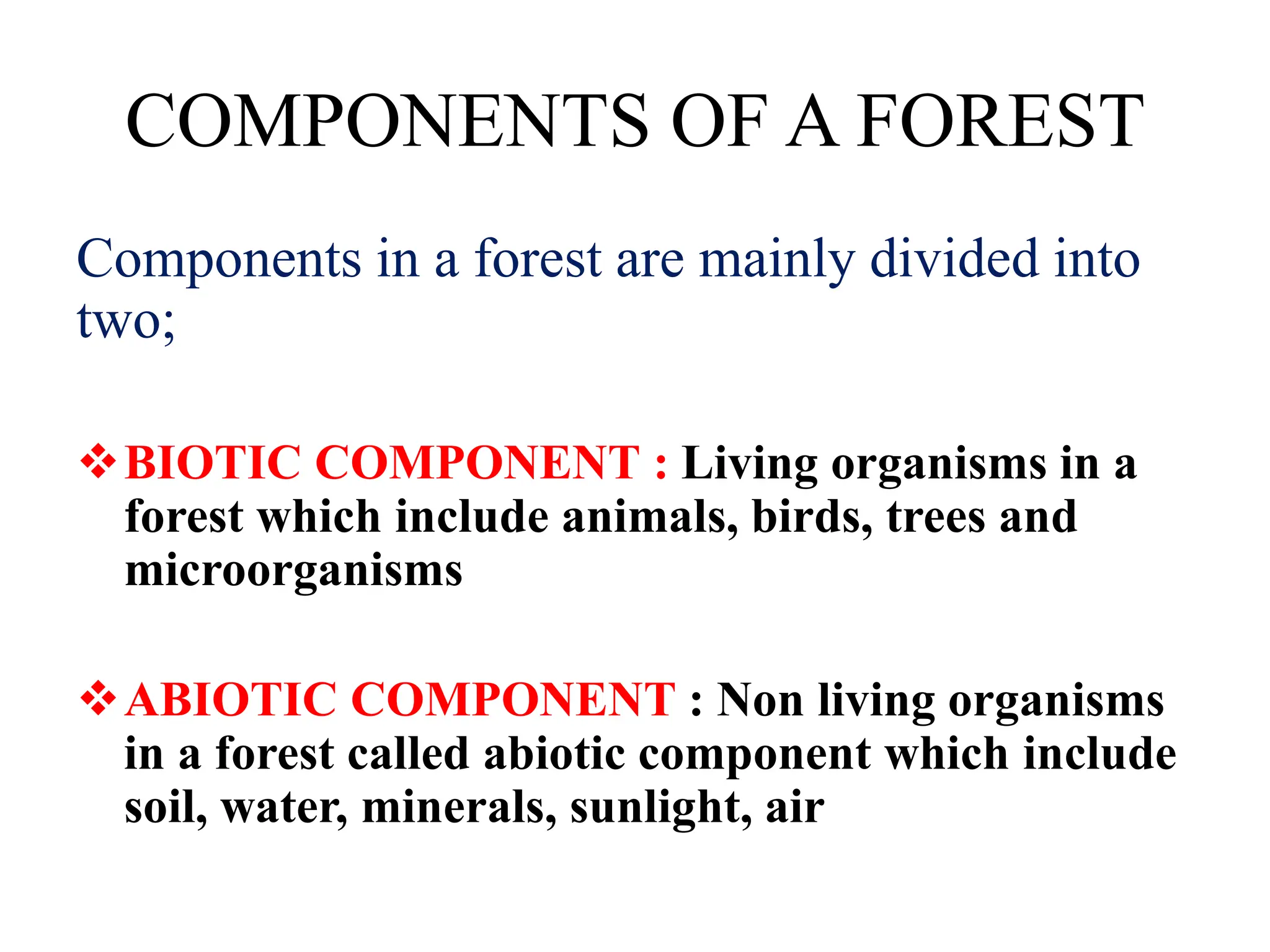 CLASS 7 PPT SCIENCE : FOREST OUR LIFE LINE CBSE | PPTX