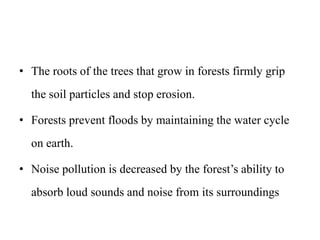 CLASS 7 PPT SCIENCE : FOREST OUR LIFE LINE CBSE | PPTX