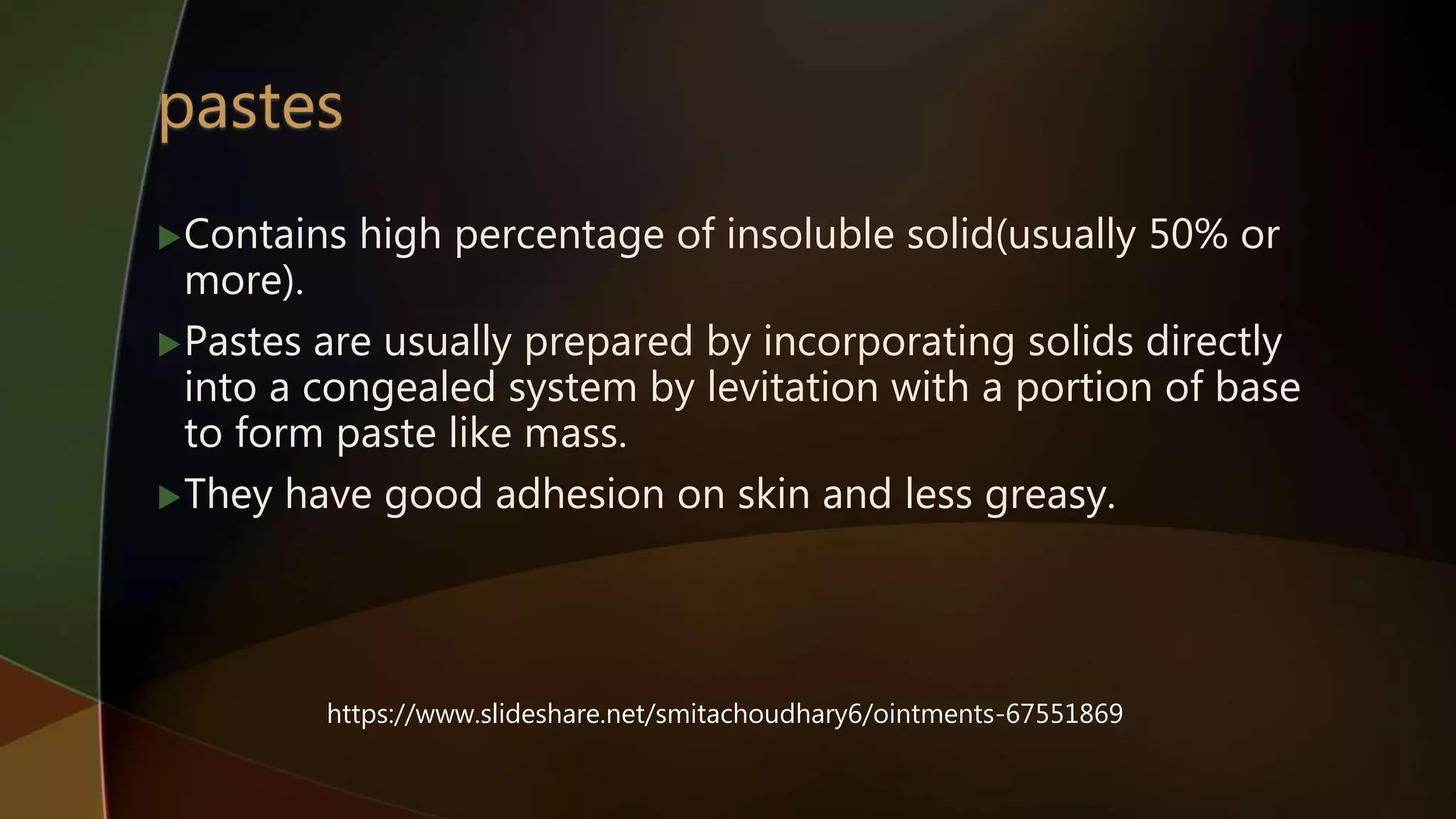 semisolid dosage form | PPTX