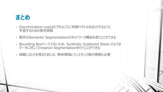 [DL Hacks]Semantic Instance Segmentation with a Discriminative Loss Function | PPT