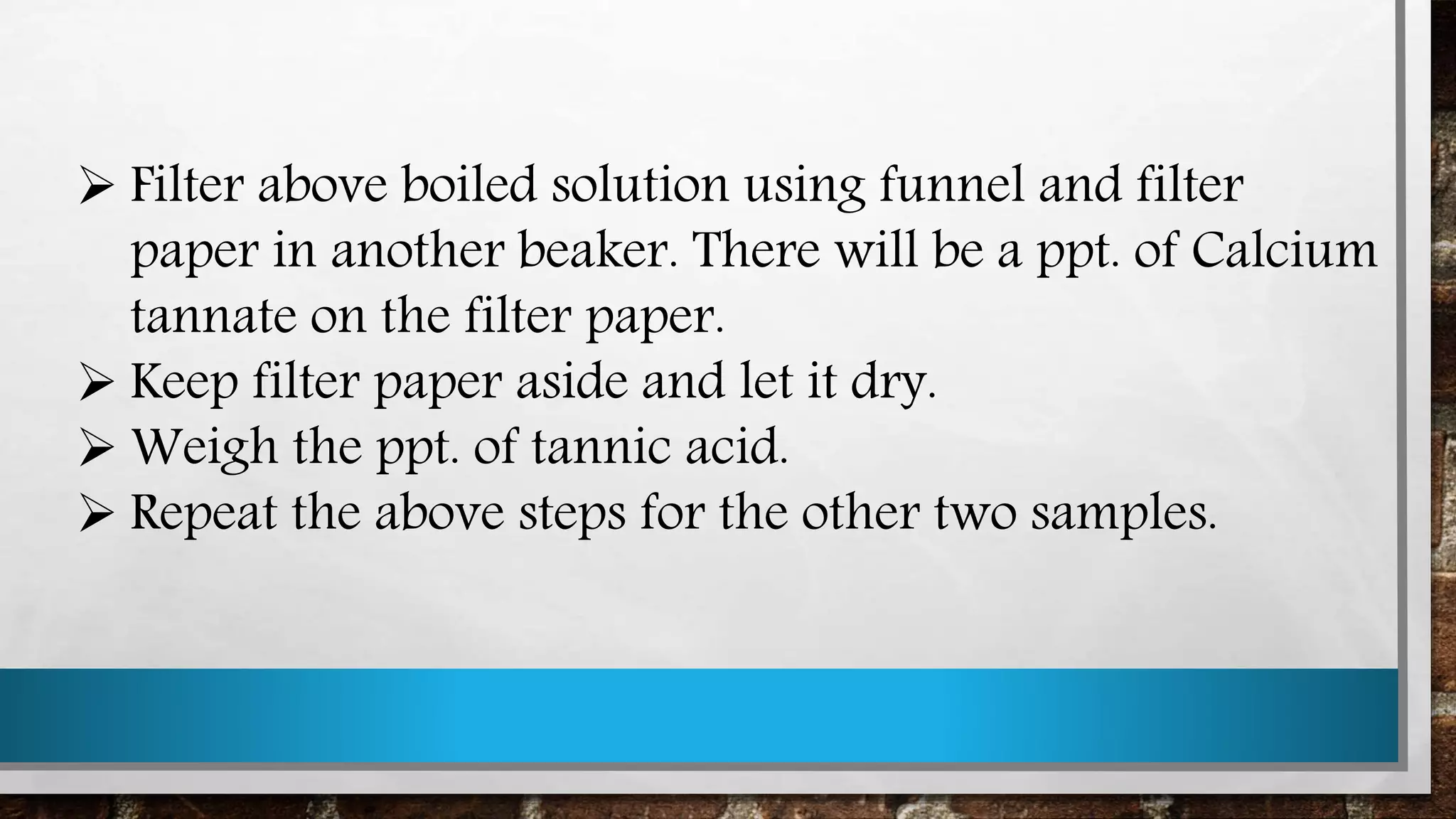 TANNIC ACID IN TEA | PPTX