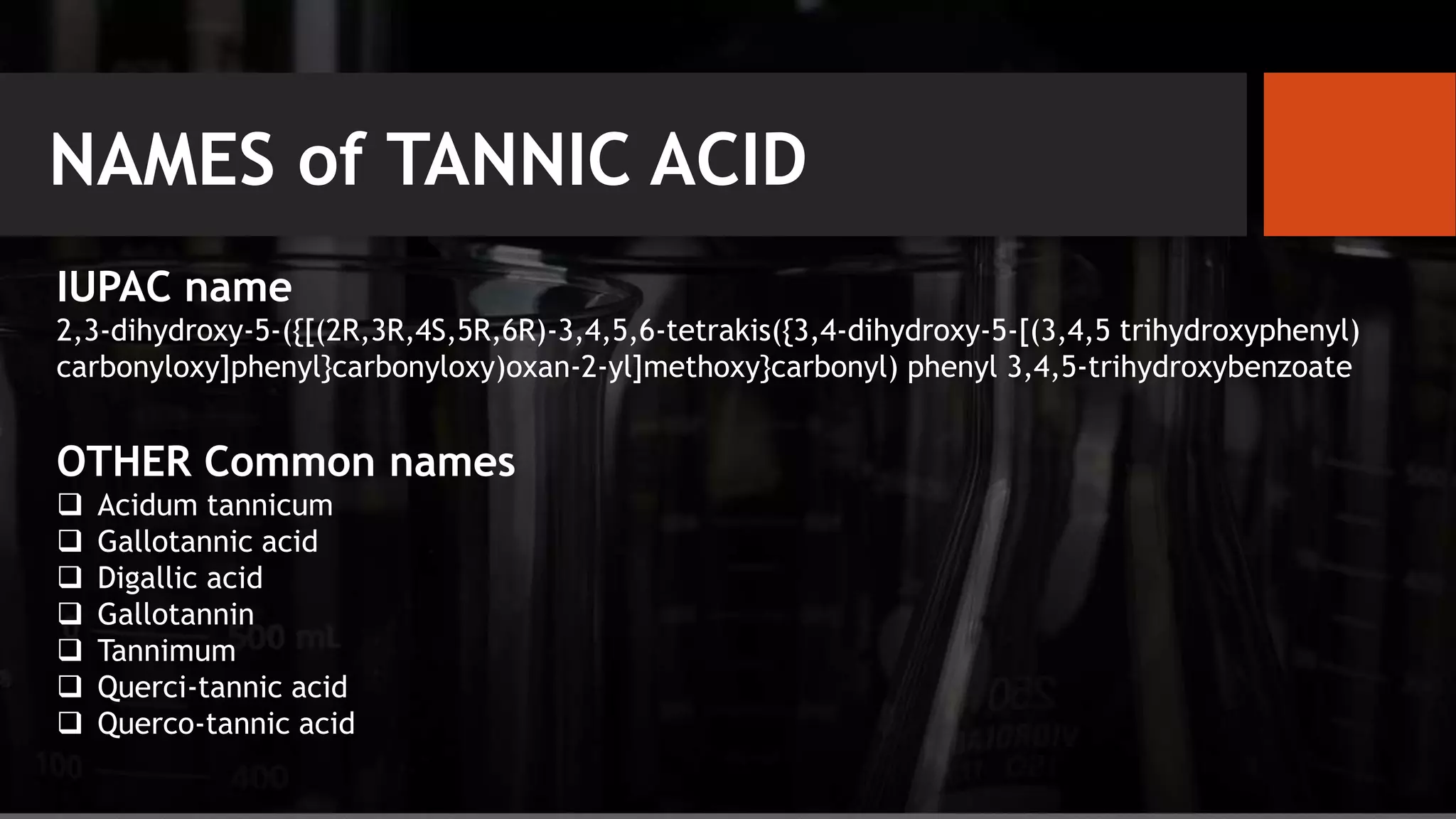 Tannic Acid in Tea Leaves | PPTX