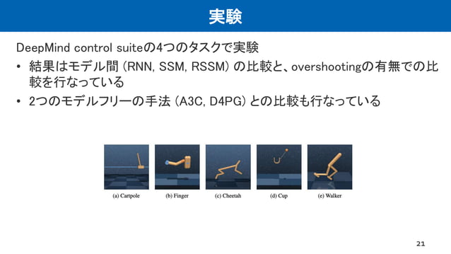 [DL輪読会]Learning Latent Dynamics for Planning from Pixels | PPT