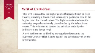 Tanisha Rai PPT- Writ Jurisdiction of the Supreme Court.pptx