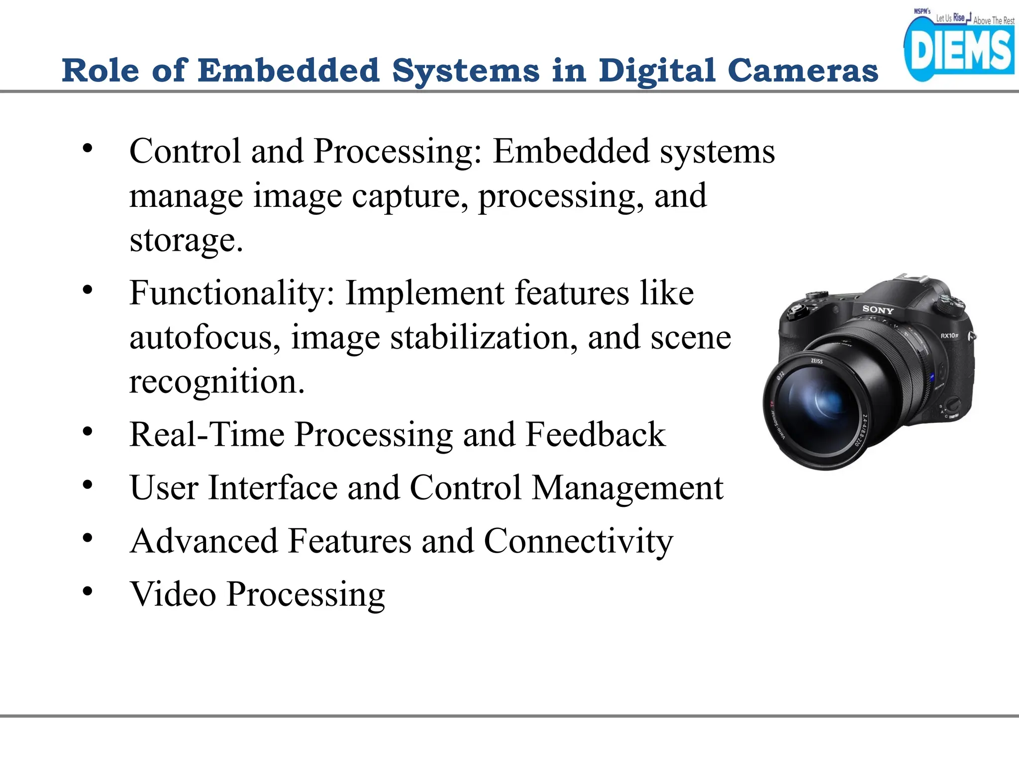 digital camera on bases of embedded system | PPTX | Cameras and Camcorders | Consumer Electronics