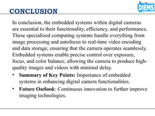 digital camera on bases of embedded system | PPTX
