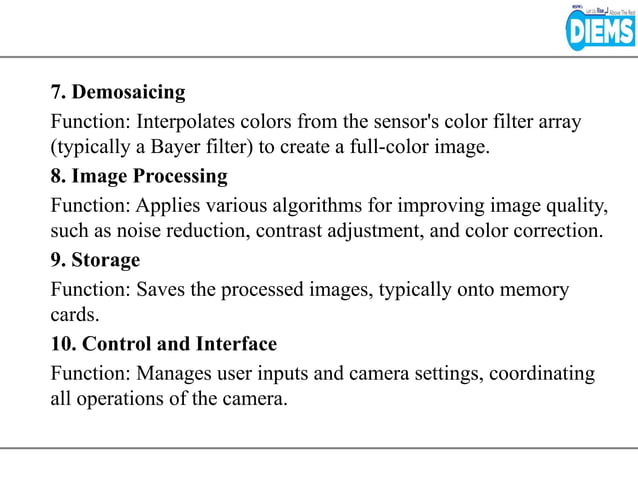digital camera on bases of embedded system | PPTX | Cameras and ...