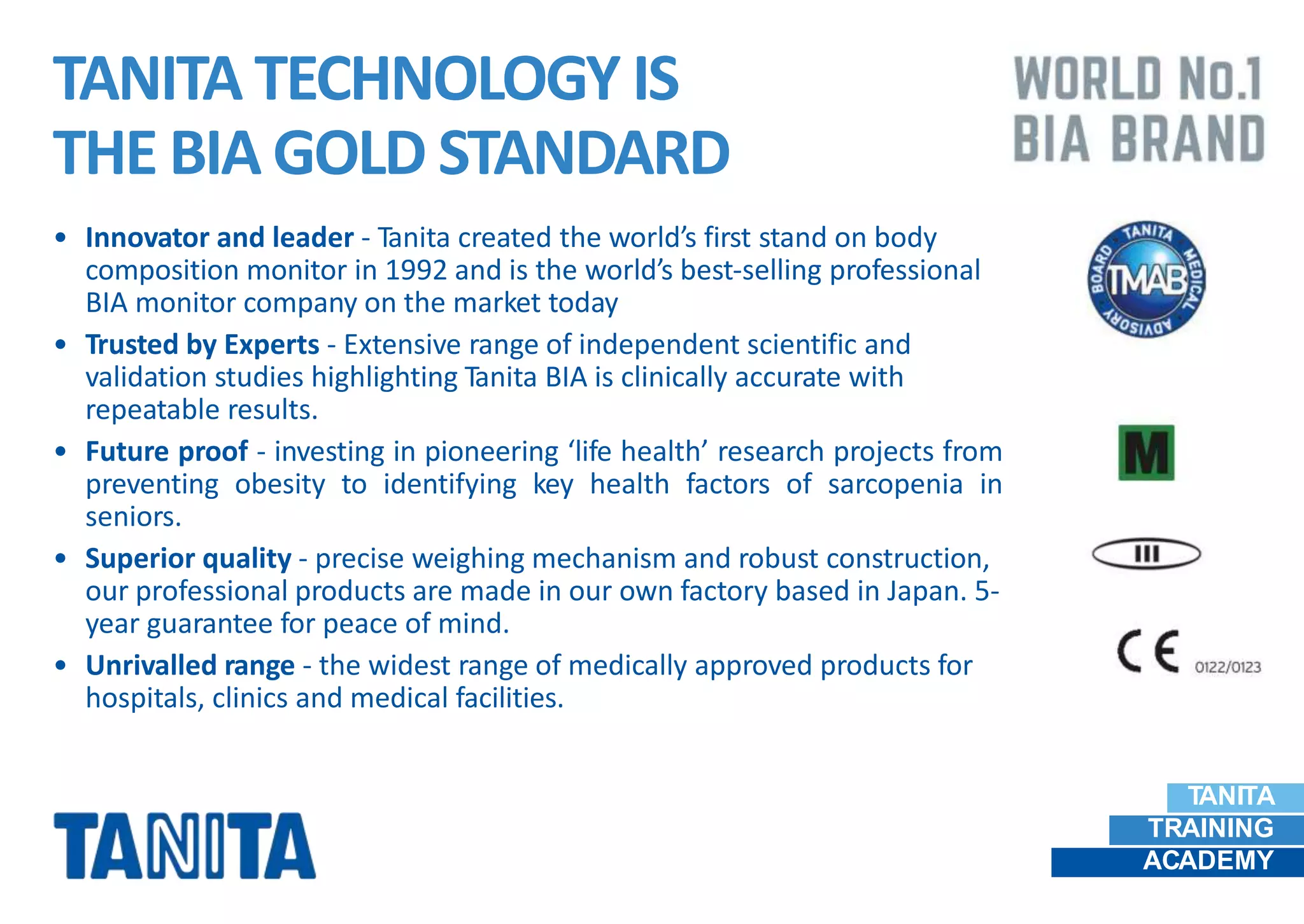 Understanding Tanita BIA technology and core body composition ...