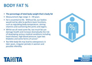 Understanding Tanita BIA and body composition measurements slideshare | PPTX