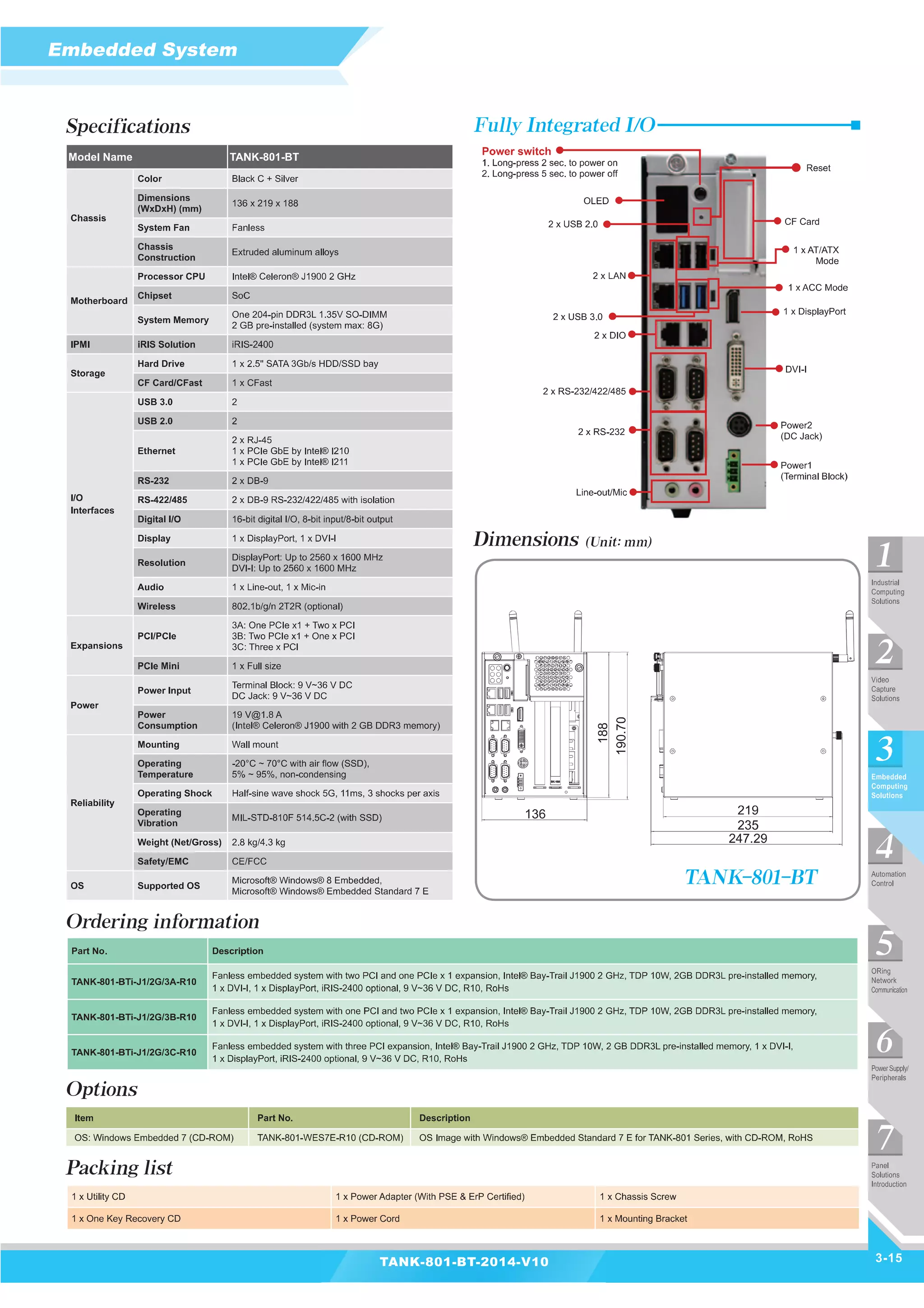 Embedded System Tank 801-BT | PDF | Computing | Technology & Computing