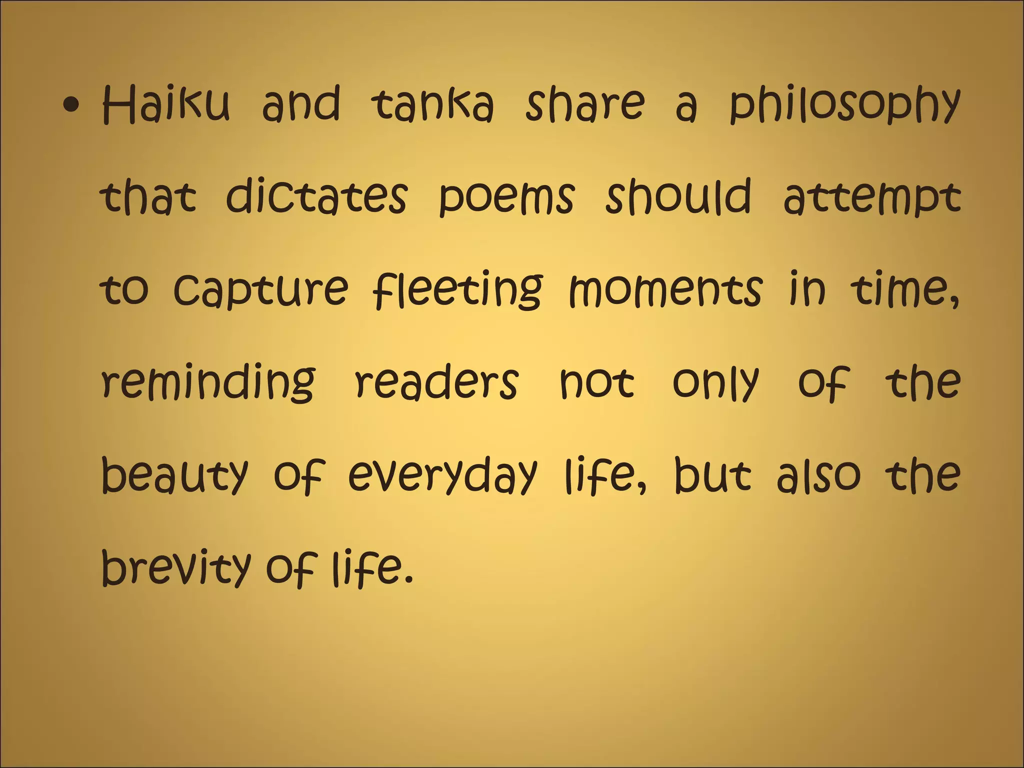 Tanka and haiku discussion | PPT