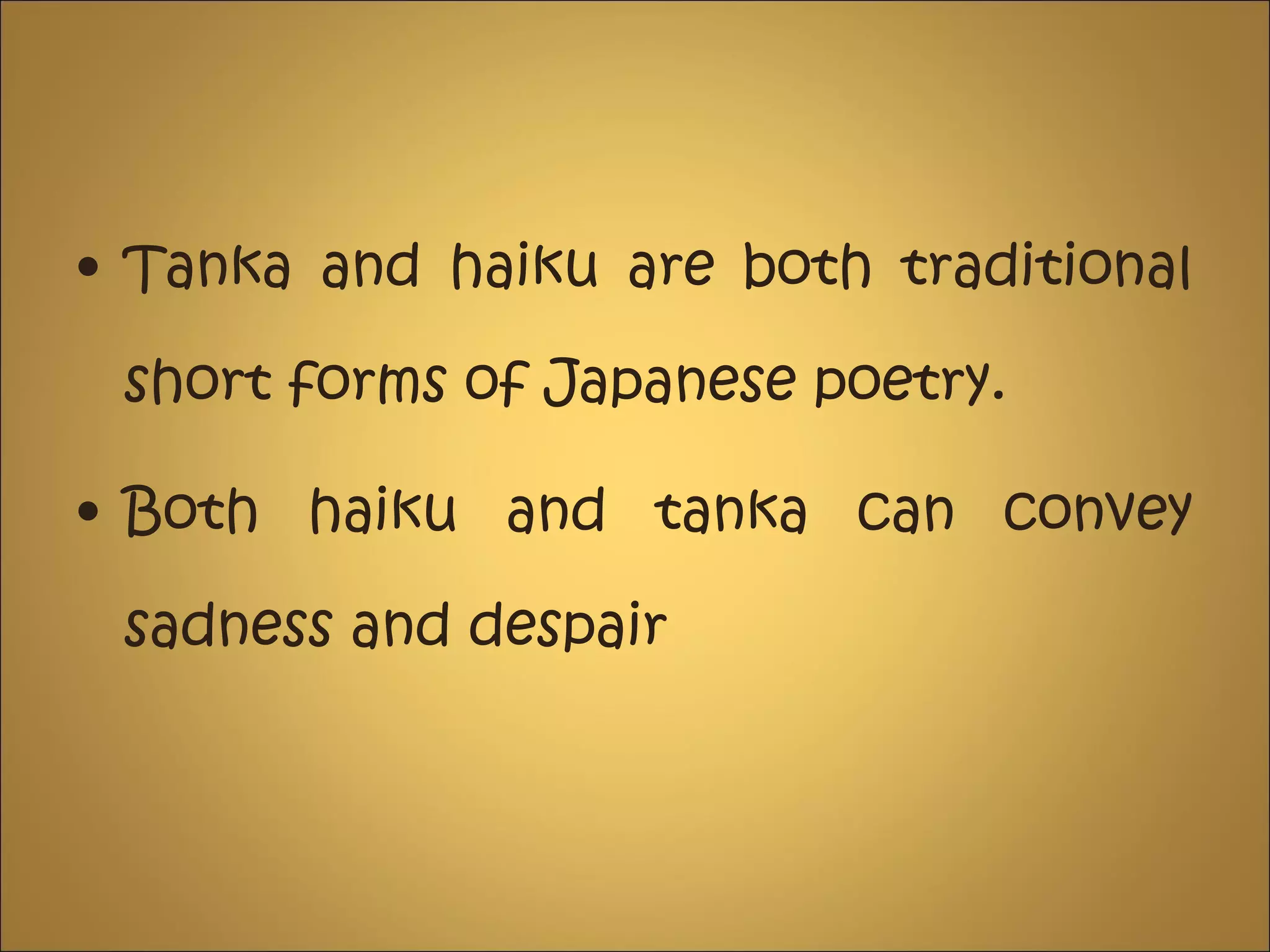 Tanka and haiku discussion | PPT