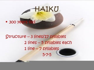 Tanka and haiku discussion | PPT