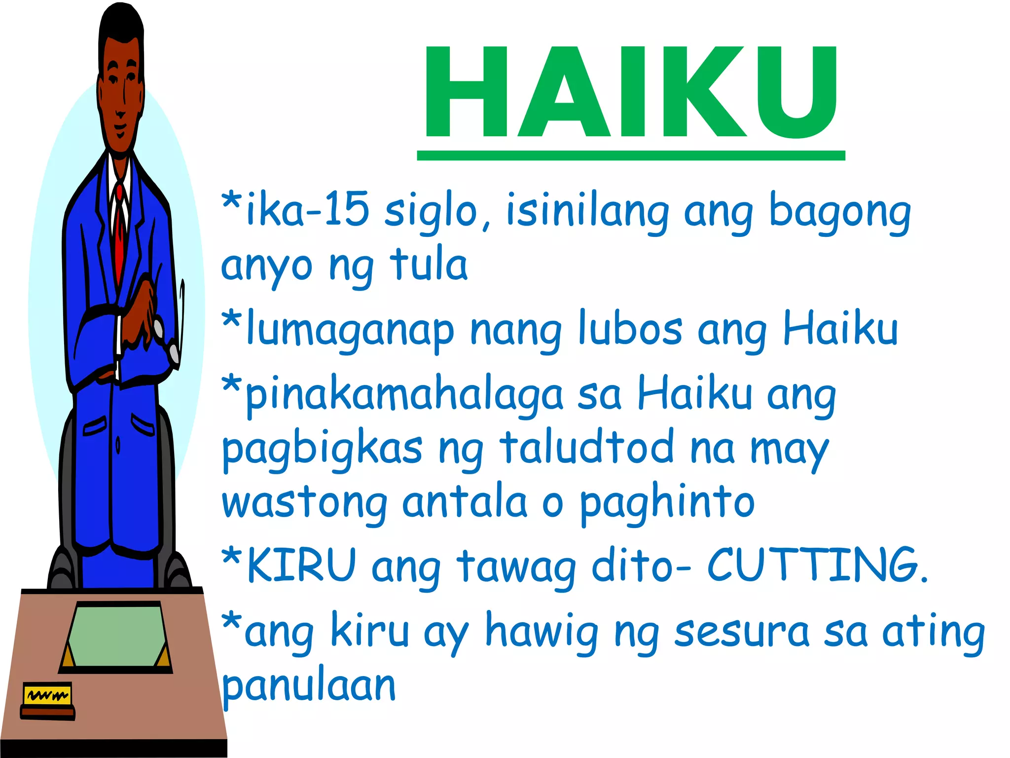 Tanka at Haiku | PPTX