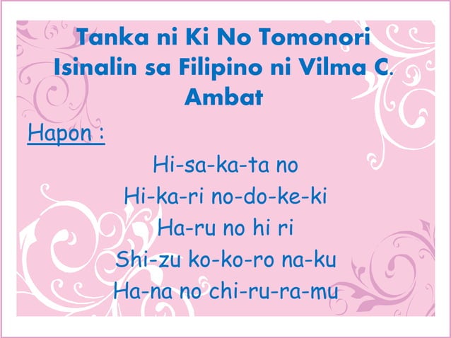 Tanka at Haiku | PPTX