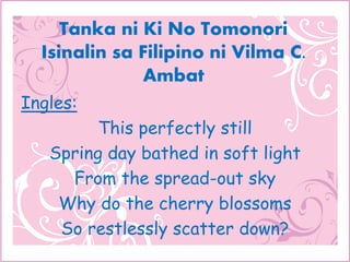 Tanka at Haiku | PPTX