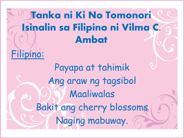 Tanka at Haiku | PPTX