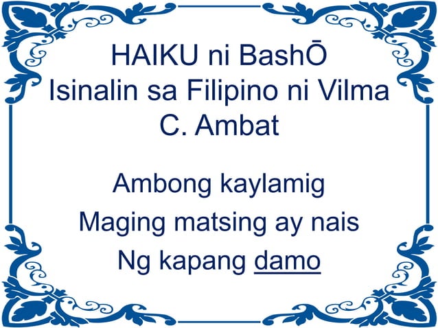 Tanka at Haiku | PPTX