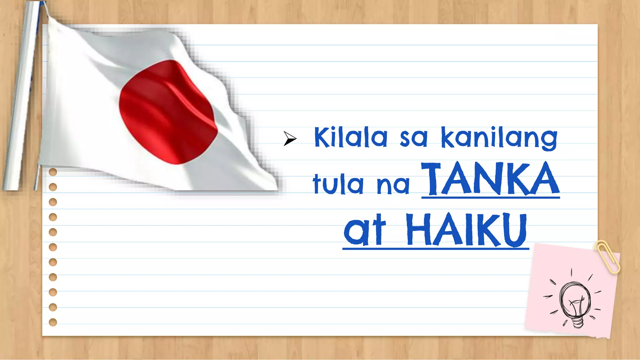 Tanka at haiku | PPTX