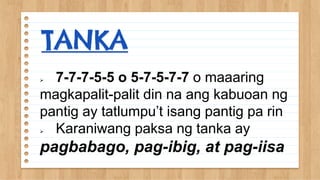 Tanka at haiku | PPTX