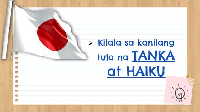 Tanka at haiku | PPTX
